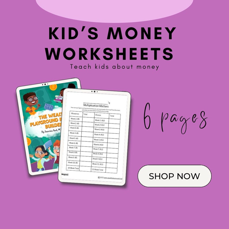Kids Money Activity Financial Literacy Worksheet - Etsy