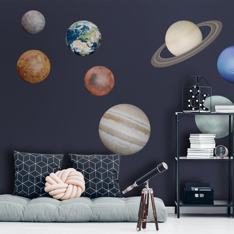 Planet Wall Stickers - Etsy