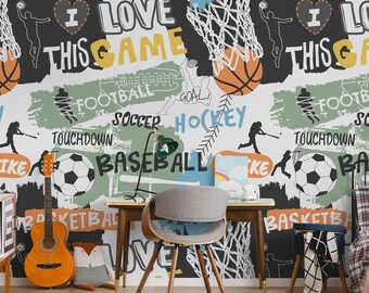 Kids Map Wallpaper Peel and Stick Educational Continent World - Etsy