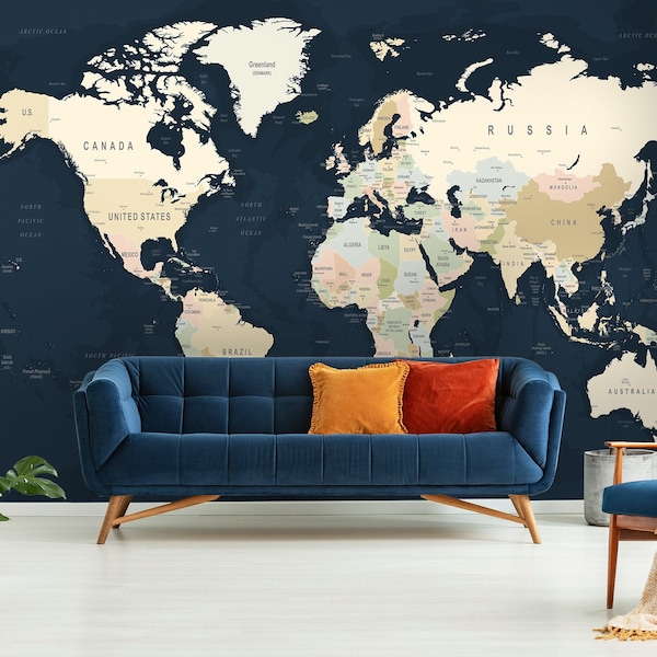 UK Custom Area Map Postcode Wallpaper Mural OS Ordnance Survey Non ...