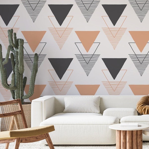 Triangle Wallpaper - Etsy