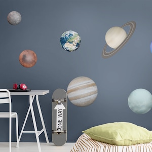 Planets Wall Decal | Solar System Wall Sticker - Etsy