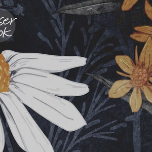 Wild Flower Wallpaper Peel and Stick | Stylish Floral Garden Wall Mural ...