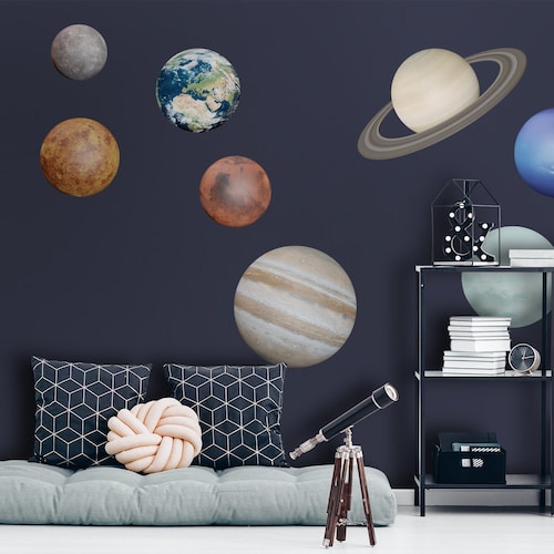 Planets Wall Decal Solar System Wall Sticker - Etsy