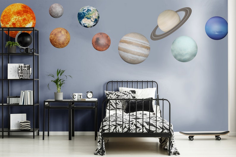 Planets Wall Decal Solar System Wall Sticker - Etsy