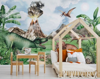 Jurassic Wall Mural | Etsy