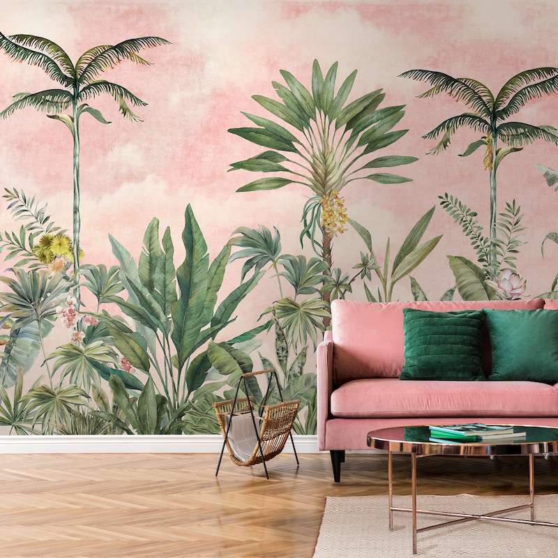 Tropical Wall Mural - Etsy