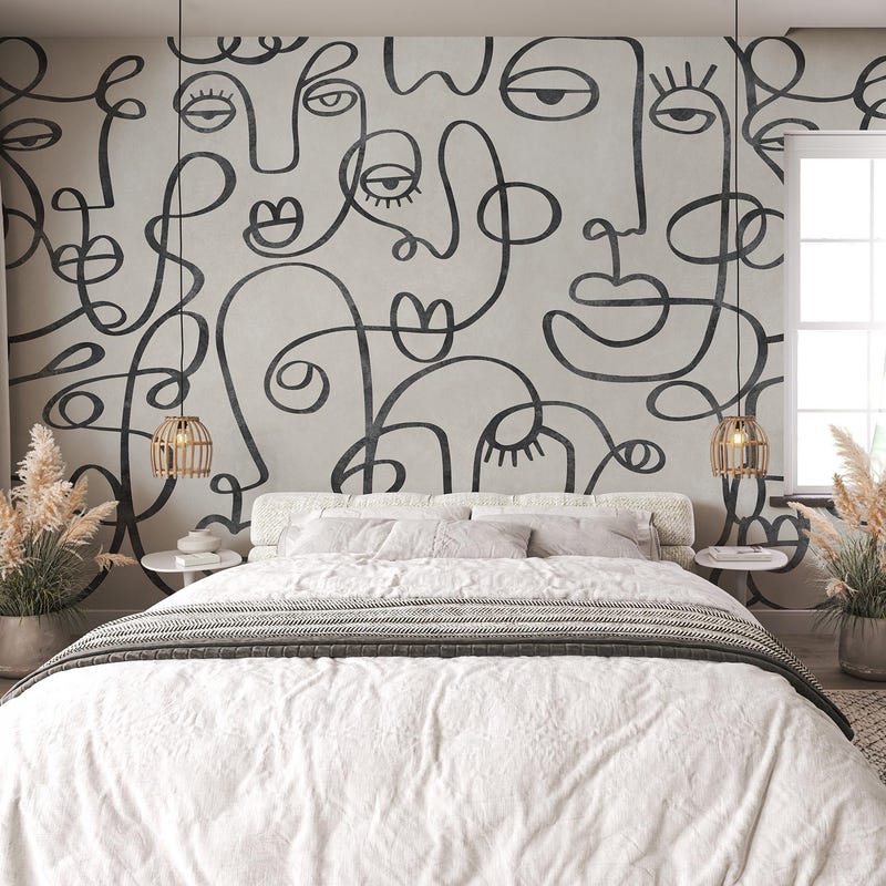 Abstract Line Wallpaper - Etsy