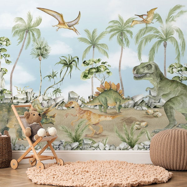 Jurassic Wall Mural - Etsy