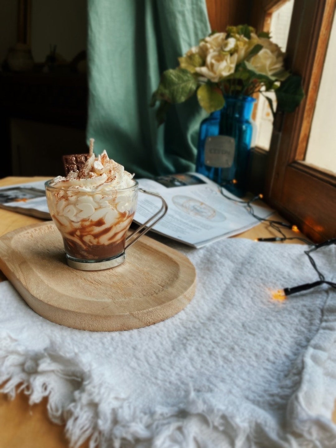 Bougie gourmande petit cappuccino, bougie café , bougie cire de soja ...