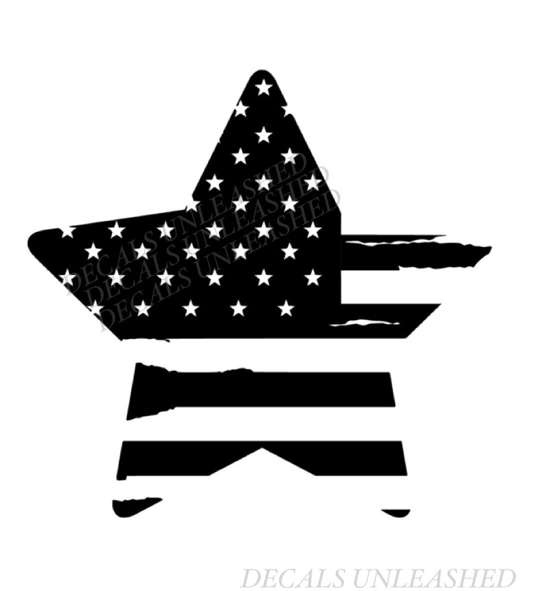 Star Flag Decal , Star Decal , American Flag Decal , Flag Decal ...