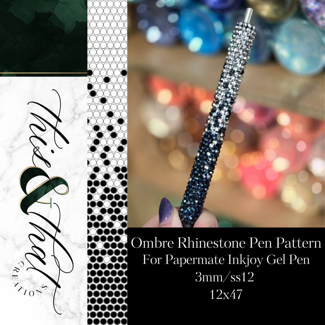 Ombre Rhinestone Pen Pattern Digital Download - Etsy