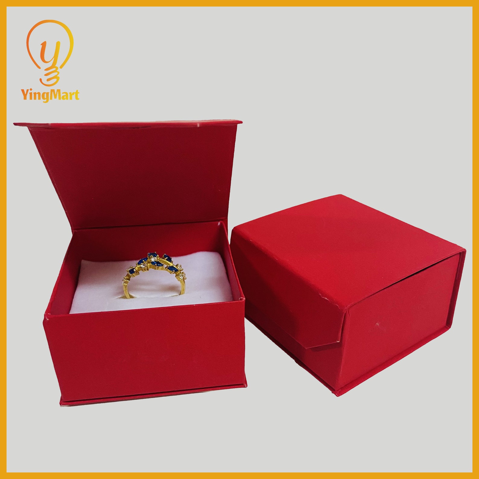 Yingmart Set 6 Red Jewelry Cube Gift Box With Magnet 5.5 Cm - Etsy