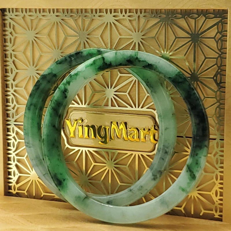 66mm Black Jade Bangle - Etsy