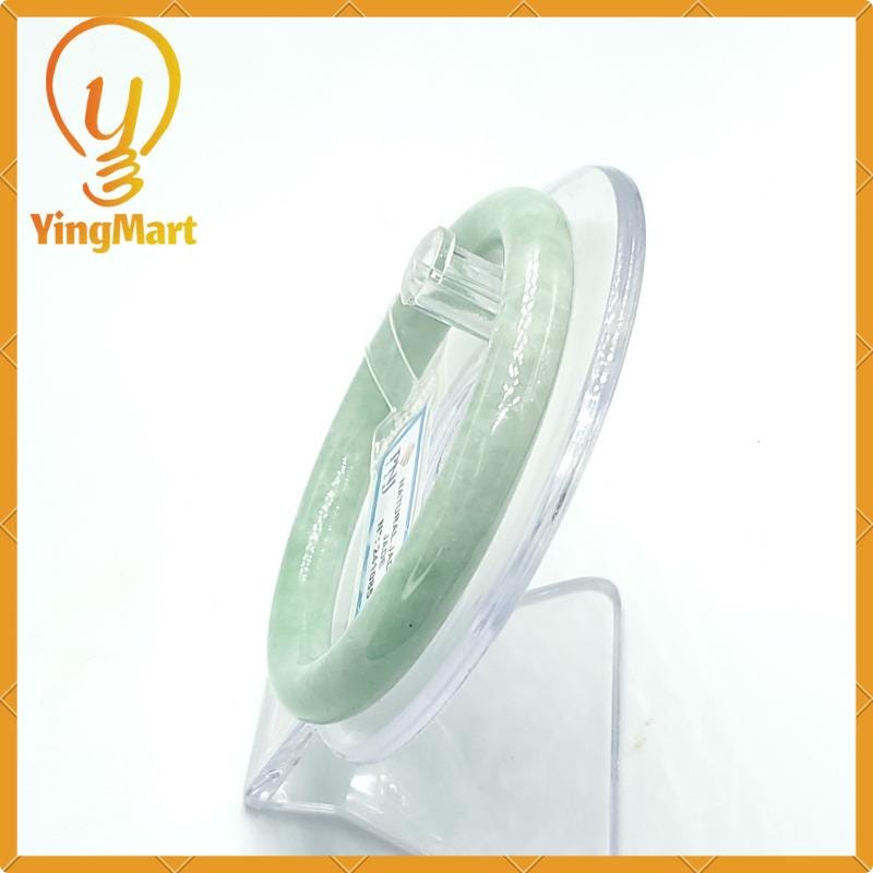 Yingmart 50mm PNJ Certified Natural Color Green White to Green Natural ...