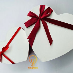Yingmart Personalized Red Heart Luxury Gift Boxes With Ribbon ...