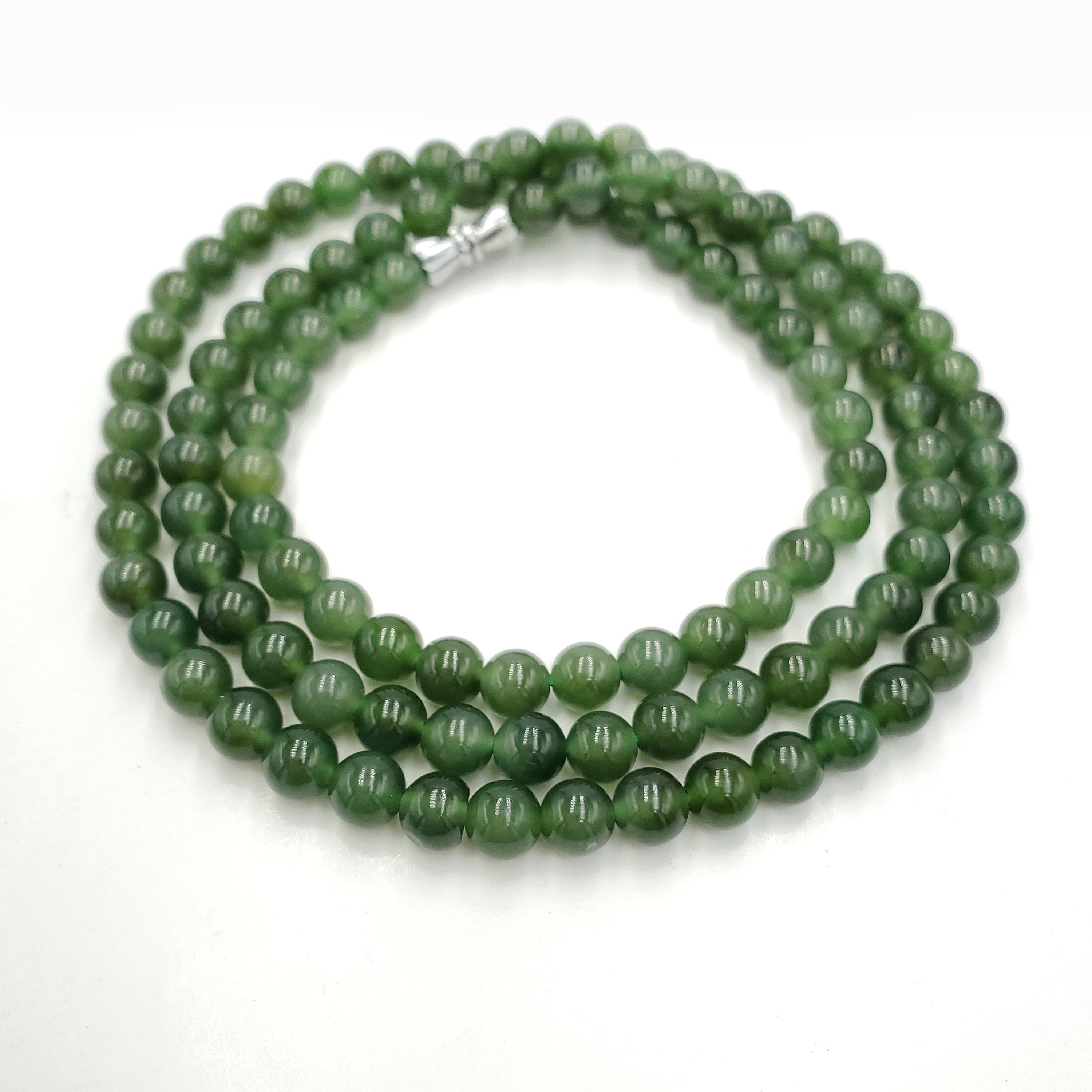 Yingmart Natural Nephrite Jade Stone Bracelet Necklace , Untreated ...