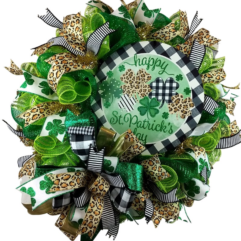 St Patricks Day Wreath - Etsy