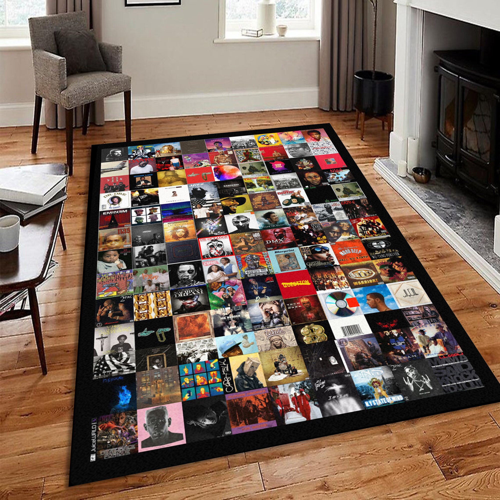 Hip Hop Album Covers Rug Hip Hop AllStars Music Room carpet | Etsy