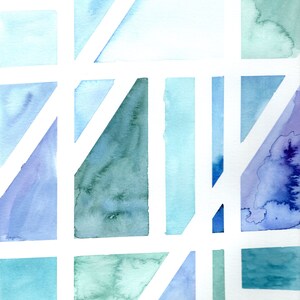 Abstract Watercolor Cards, Blank Cards Set of 5, Birthday Gift for ...