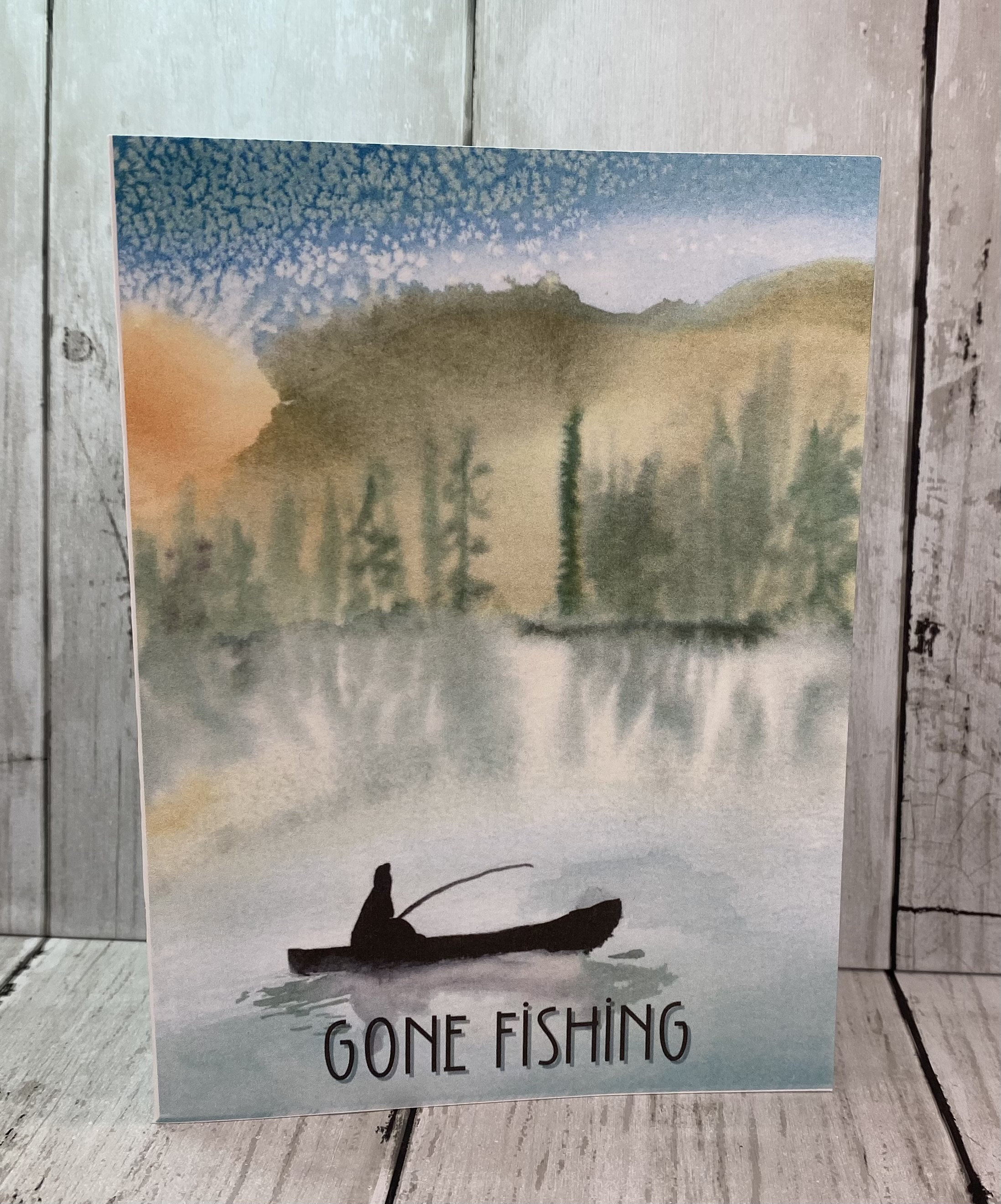 Gone Fishing Memorial Card, Boss Retirement Card for Men, Father in Law ...