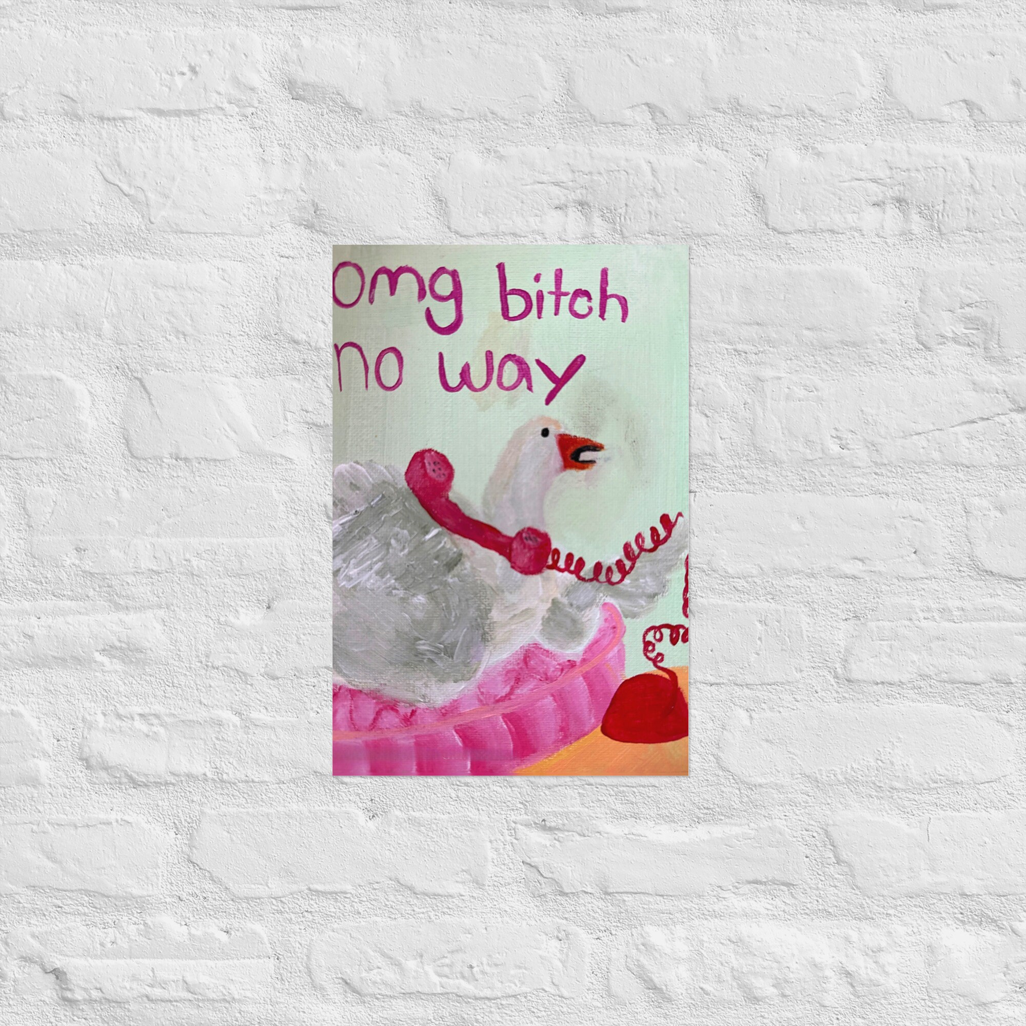 Gossip Goose Poster - Etsy