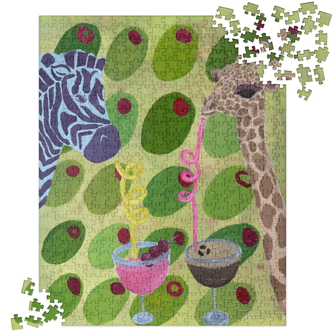 Party Animals Jigsaw Puzzle - Etsy