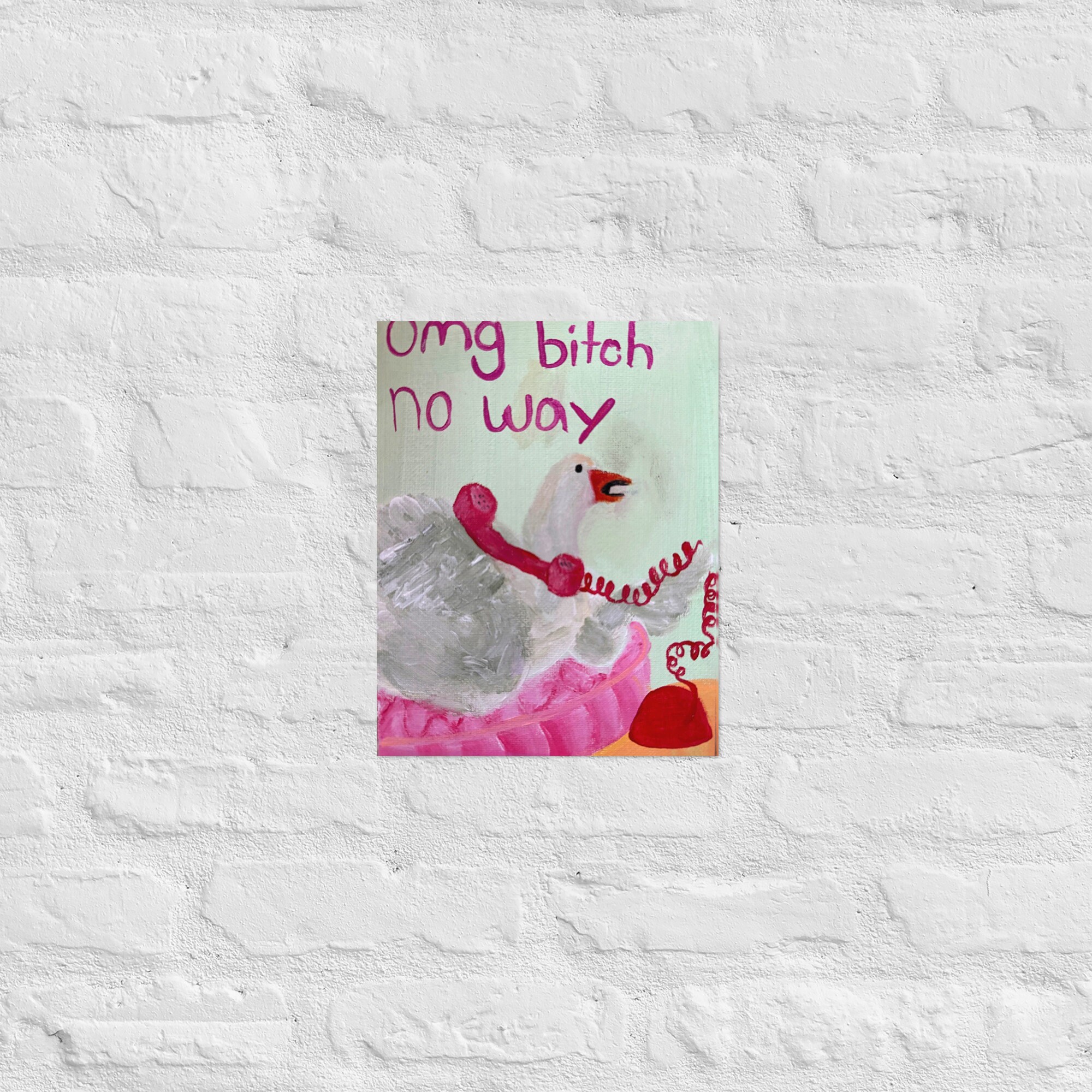 Gossip Goose Poster - Etsy