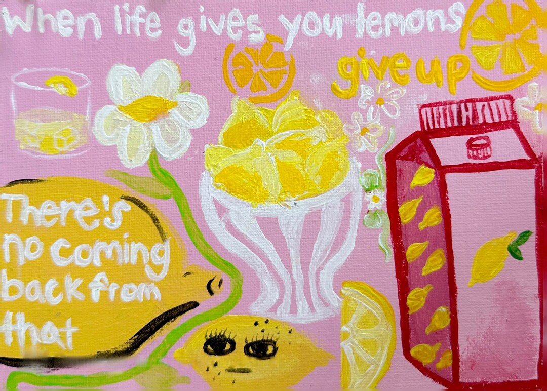 Silly Lemon Poster - Etsy