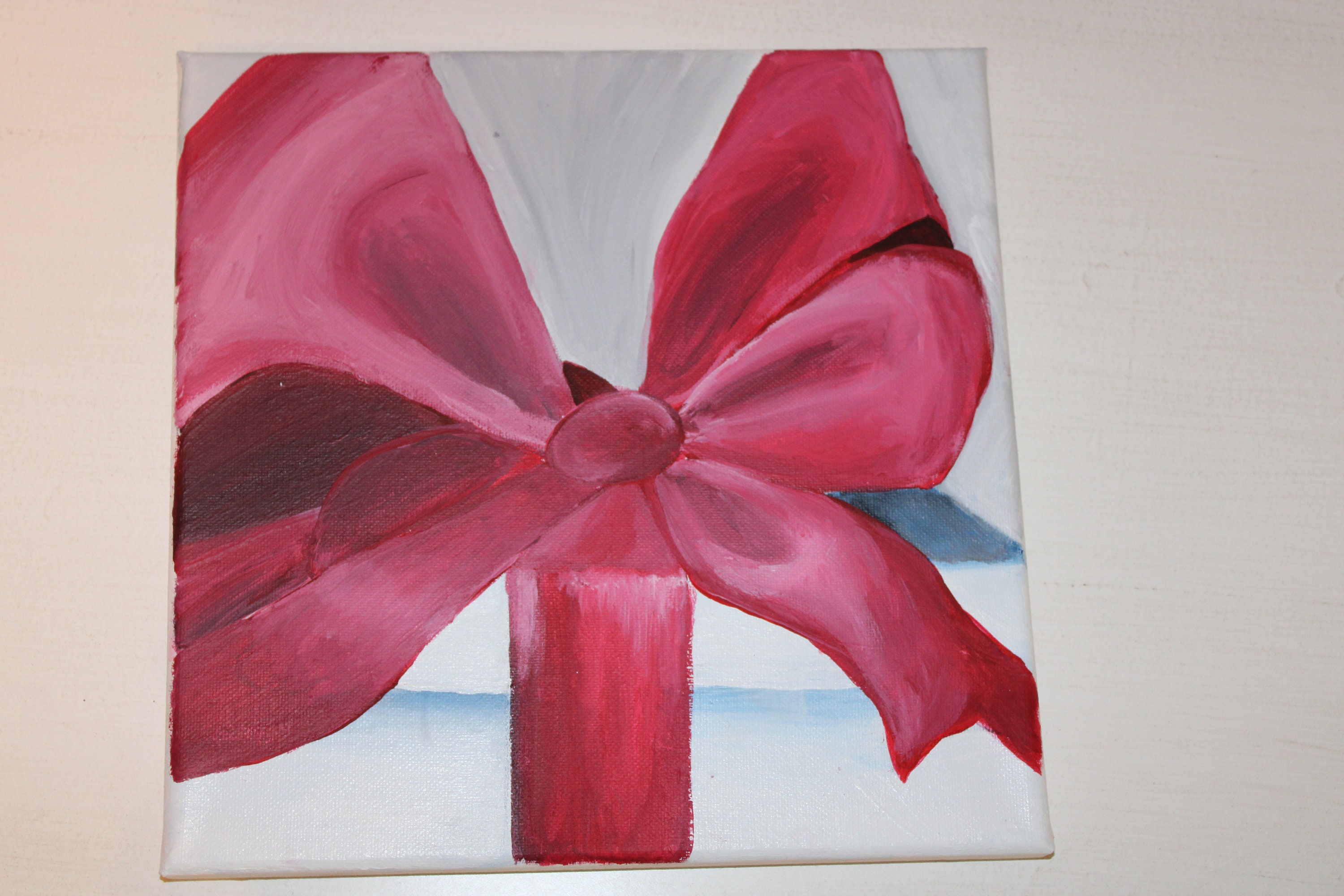 Christmas Present Acrylic Painting - Etsy