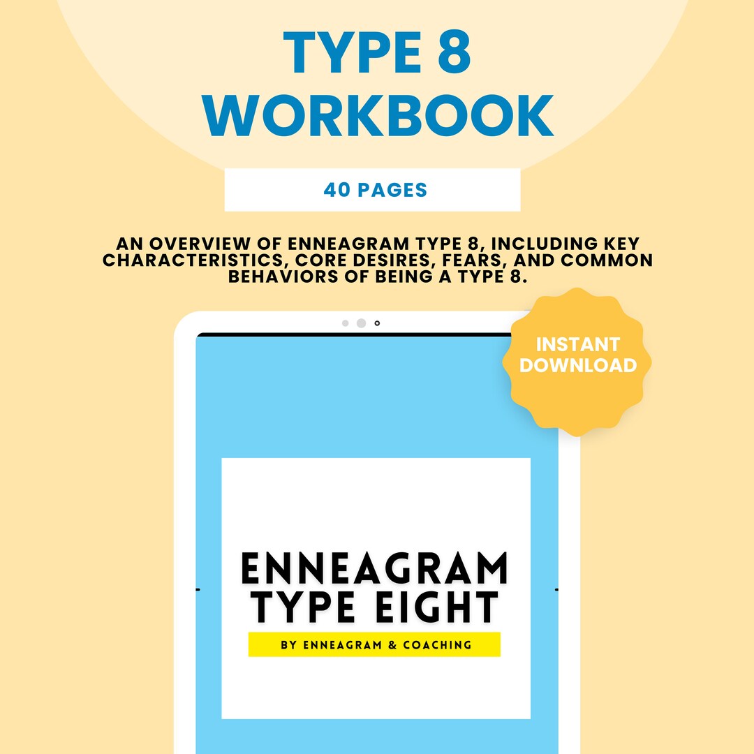 Enneagram Type Eight Workbook | PDF Files | Instant Download/digital ...