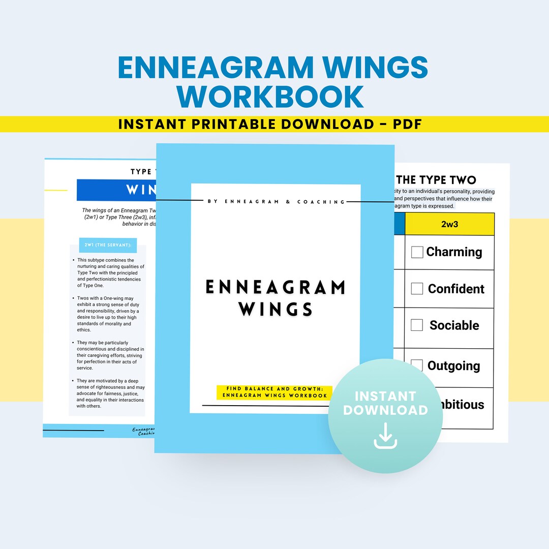 Enneagram Wing Types Workbook: 1w9, 1w2, 2w1, 2w3, 3w2, 3w4, 4w3, 4w5 ...