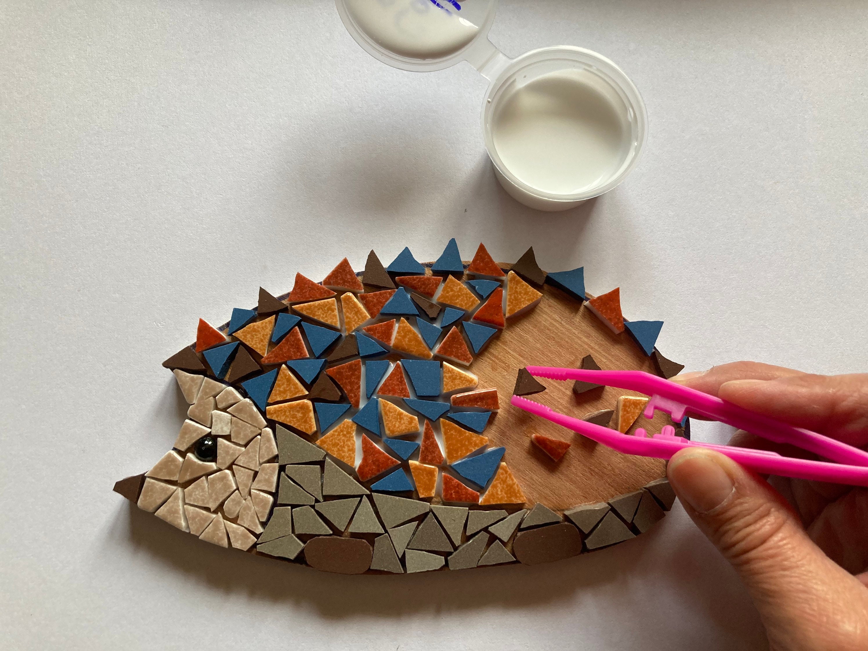 Kit mosaïque hérisson DIY pour enfant ou adulte débutant, kit créatif ...