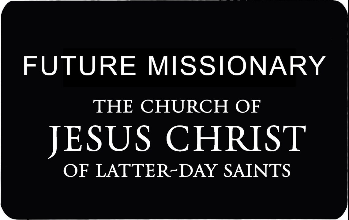 Custom Editable LDS Missionary Tags for Avery 6873 Stickers - Etsy
