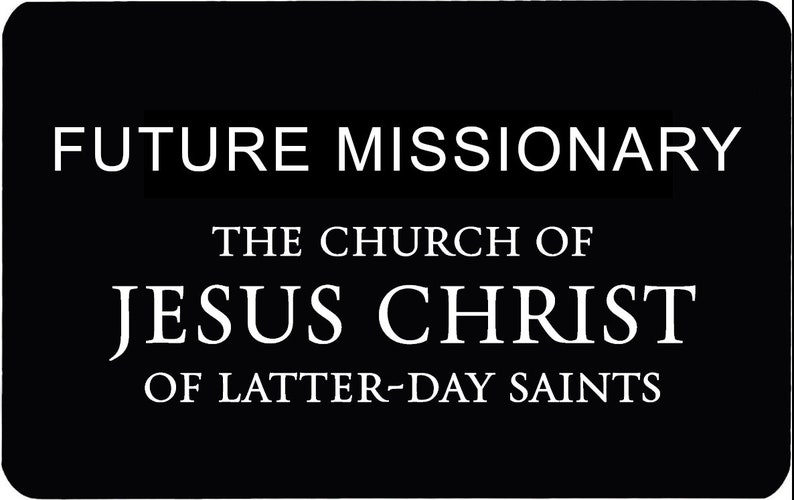 Custom Editable LDS Missionary Tags for Avery 6873 Stickers - Etsy