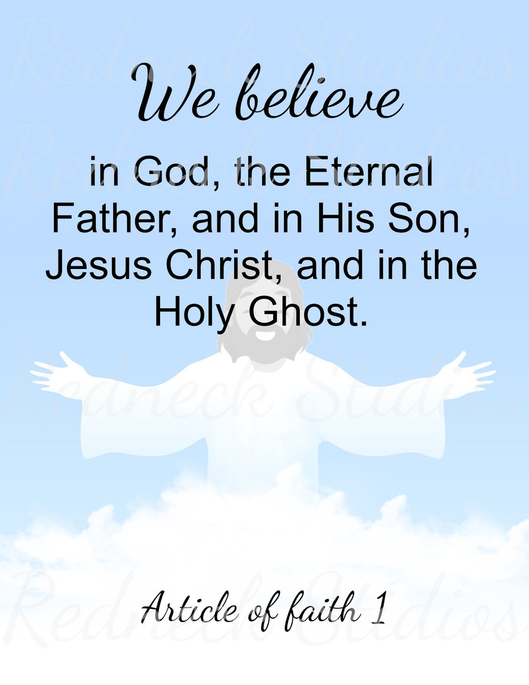 LDS 13 Articles of Faith Memorization Cards - Etsy