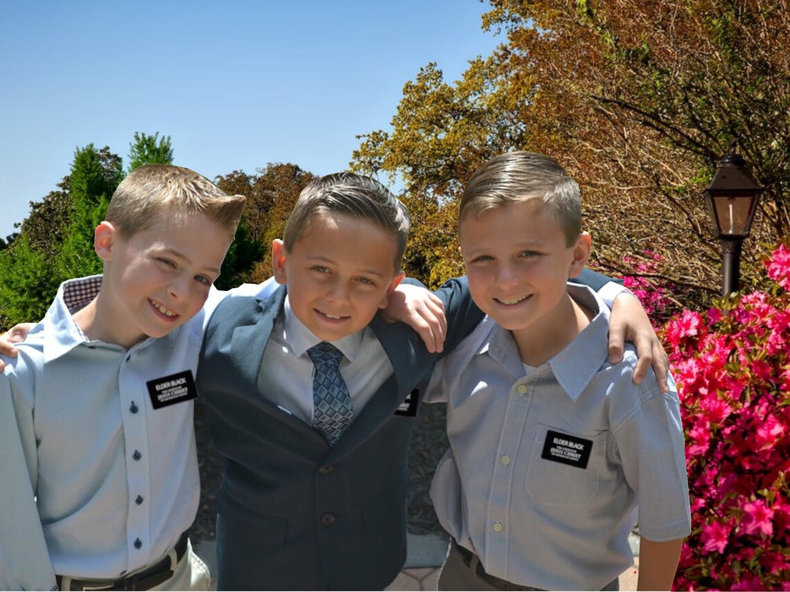 Custom Editable LDS Missionary Tags for Avery 6873 Stickers - Etsy