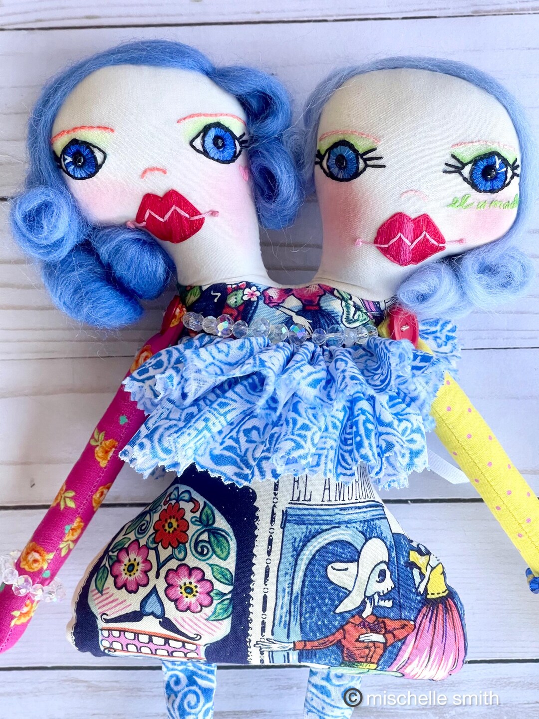 El Amoroso Conjoined Twins Doll~handmade OOAK Creepy Art Doll by ...