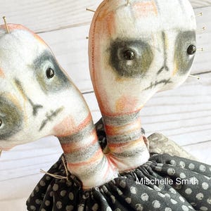 Pinnie Twinnie’s Conjoined Twins Pinhead Doll~handmade OOAK Creepy Art ...