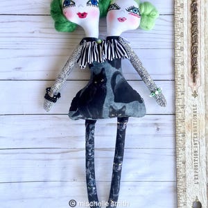 Meow Conjoined Twins Pinhead Doll~handmade OOAK Creepy Art Doll by ...