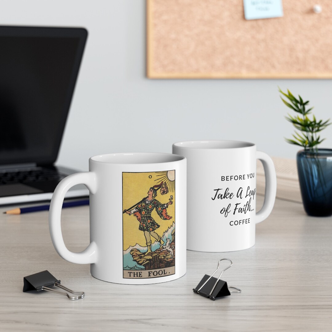 Fool Tarot Mug, Spiritual Mug, Witchy Spiritual Gift, the Fool Card Art ...
