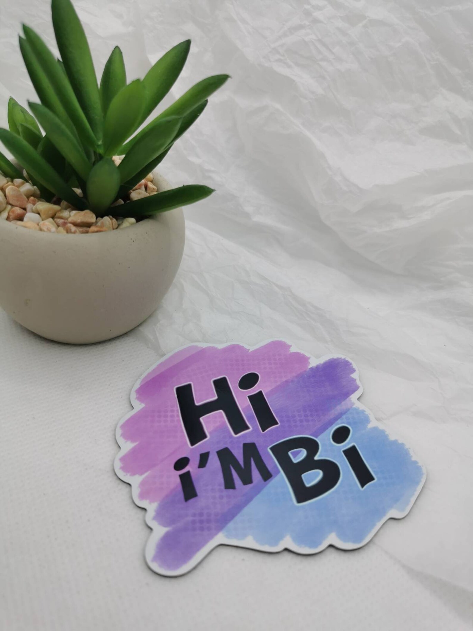 Bisexual Pride Hi Im Bi Magnet Etsy