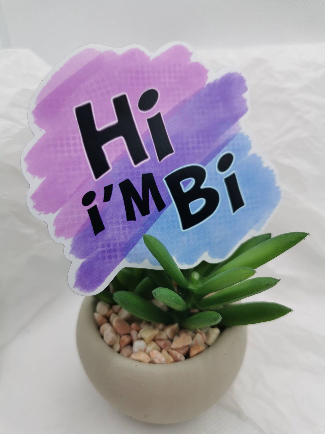 Bisexual Pride Hi Im Bi Magnet Etsy