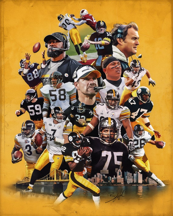 Pittsburgh Steelers Legends Poster | Etsy