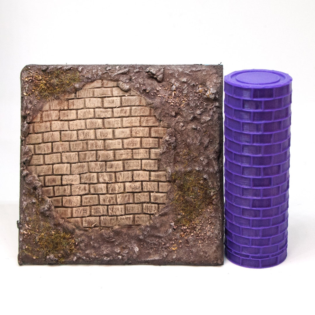 Brick Texture Roller Polymer Clay Texture Roller Embossing Roller Polymer Clay Brick Roller ...