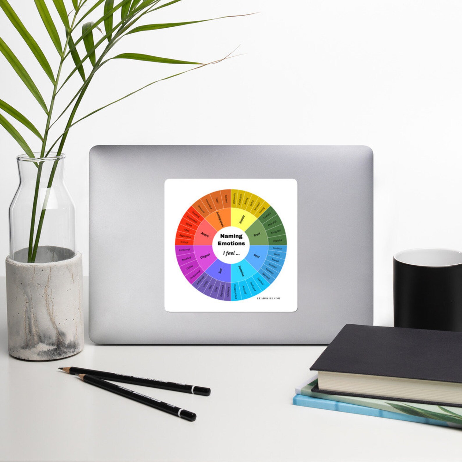 Emotion Wheel Stickers | Naming Feelings Wheel | 48 Emotions | Quality ...