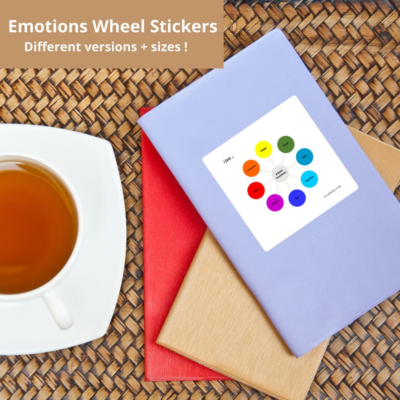 EMOTION Wheel 8 Core Emotions Mental Health Stickers FEELINGS Wheel - Etsy