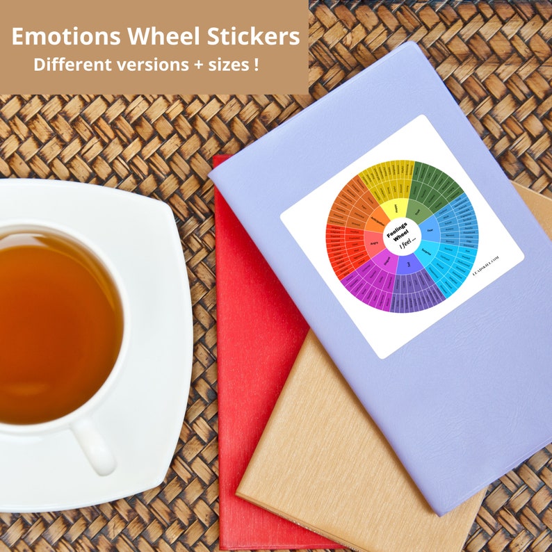Feelings Wheel Stickers Emotion Wheel Stickers 128 - Etsy