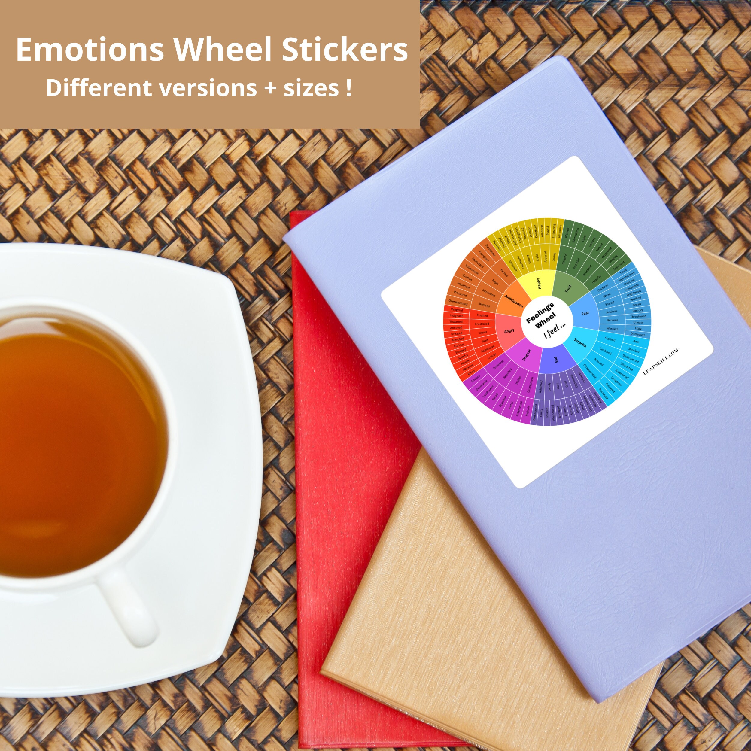 Feelings Wheel Stickers Emotion Wheel Stickers 128 - Etsy