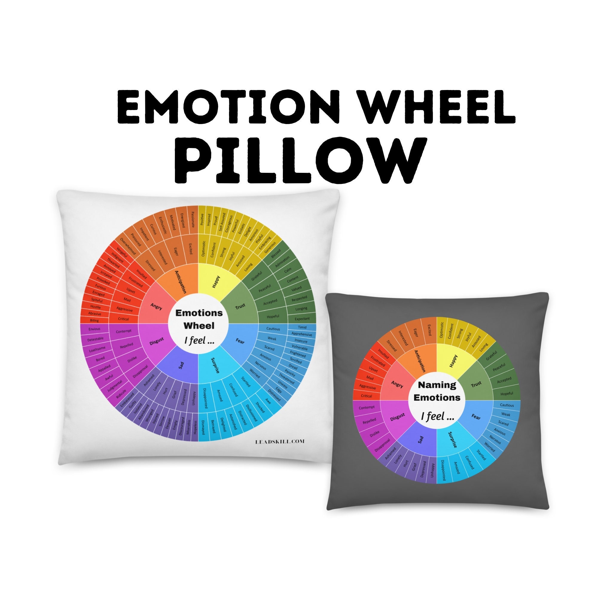 Emotion Wheel Pillow | Comfy Feelings Wheel Pillow to Name EMOTIONS ...